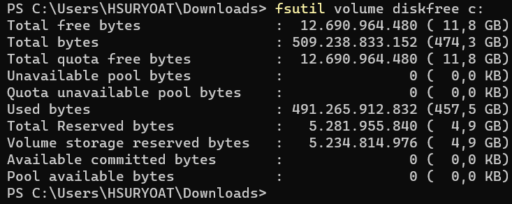 How to Get Disk Size and Free Space Using PowerShell - ByteInTheSky How to Get Disk Size and Free Space Using PowerShell - ByteInTheSky